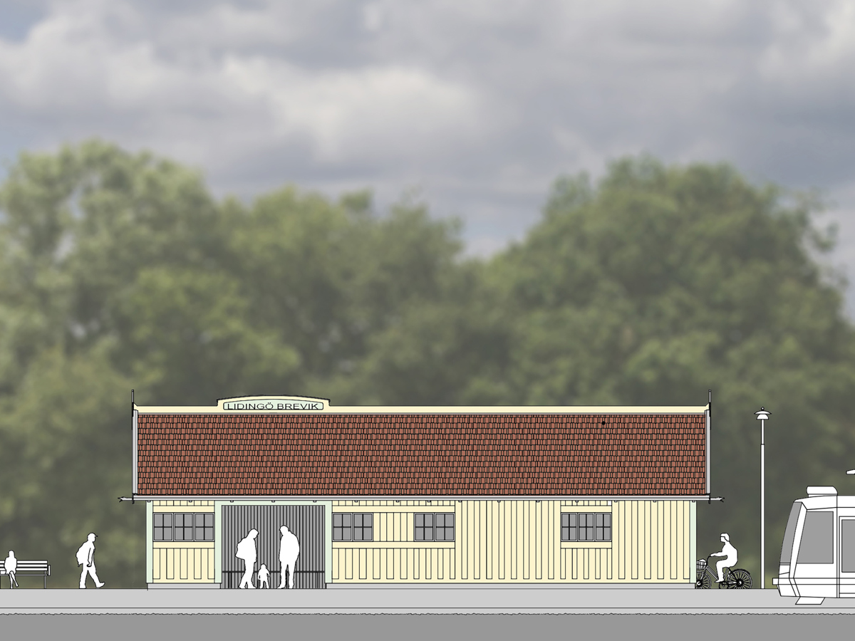 Breviks stationshus på Lidingöbanan - Region Stockholm